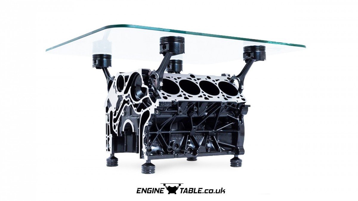 Stunning Audi V8 Engine Coffee Table By Engine Table UK