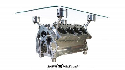 Stunning Bentley W12 Engine Coffee Table by Engine Table UK